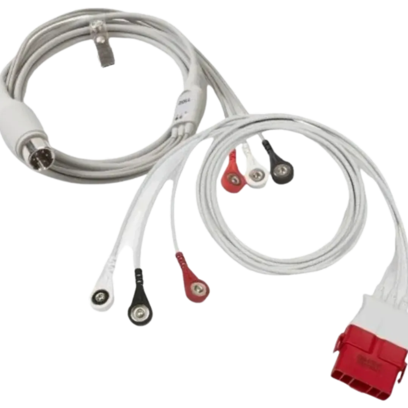3-Lead Wire ECG Patient Cable - Zoll 8009076201 & 8000-0025 Direct ...